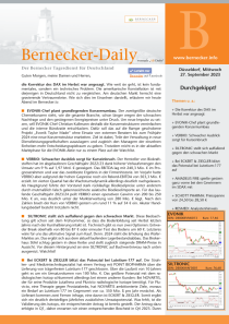 Bernecker Daily | Bernecker Börsenbriefe