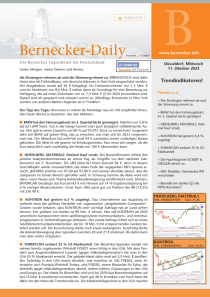 Bernecker Daily | Bernecker Börsenbriefe