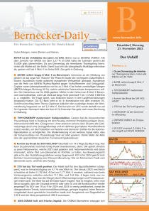 Bernecker Daily | Bernecker Börsenbriefe