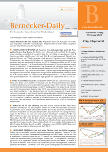 Bernecker Daily | Bernecker Börsenbriefe