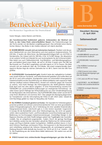 Bernecker Daily | Bernecker Börsenbriefe