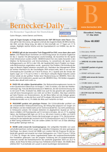 Der Aktionärsbrief | Bernecker Börsenbriefe