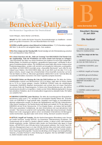 Bernecker Daily | Bernecker Börsenbriefe