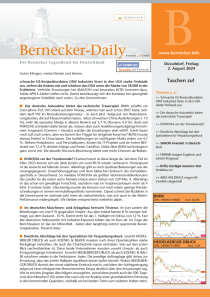 Bernecker Daily | Bernecker Börsenbriefe