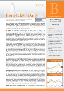 Bernecker Daily | Bernecker Börsenbriefe