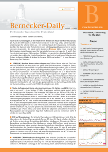 Bernecker-Daily | Bernecker Börsenbriefe