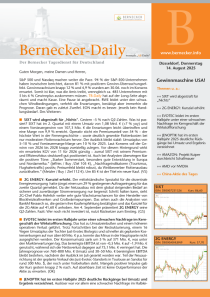 Bernecker Daily | Bernecker Börsenbriefe
