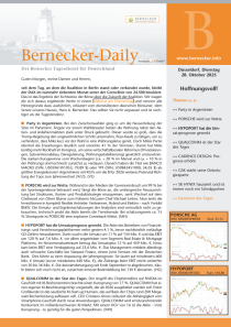 Bernecker Daily | Bernecker Börsenbriefe