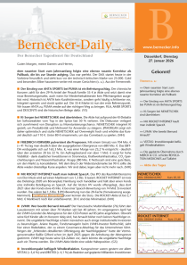Bernecker Daily | Bernecker Börsenbriefe